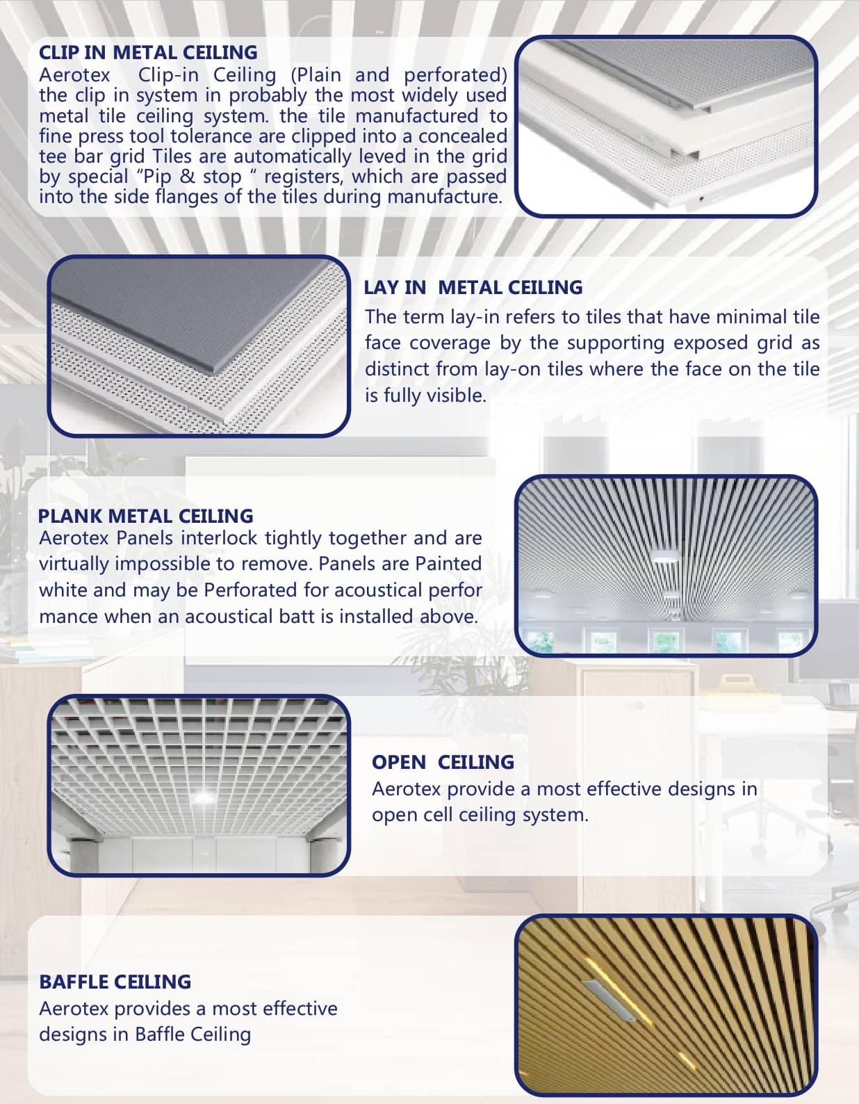 METAL CEILING TILES – Aerotex Ceiling System